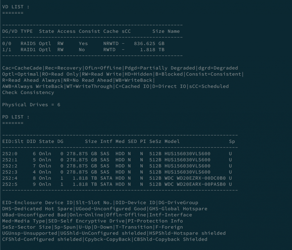 Symbios Logic MegaRAID SAS 2108をOSから管理 | Matsubo Tech Blog