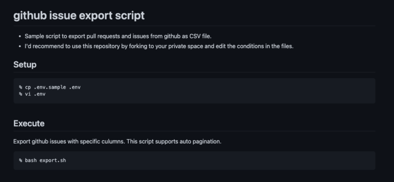 githubのissueやpull requestをCSVで出力するスクリプトを書きました | Matsubo Tech Blog